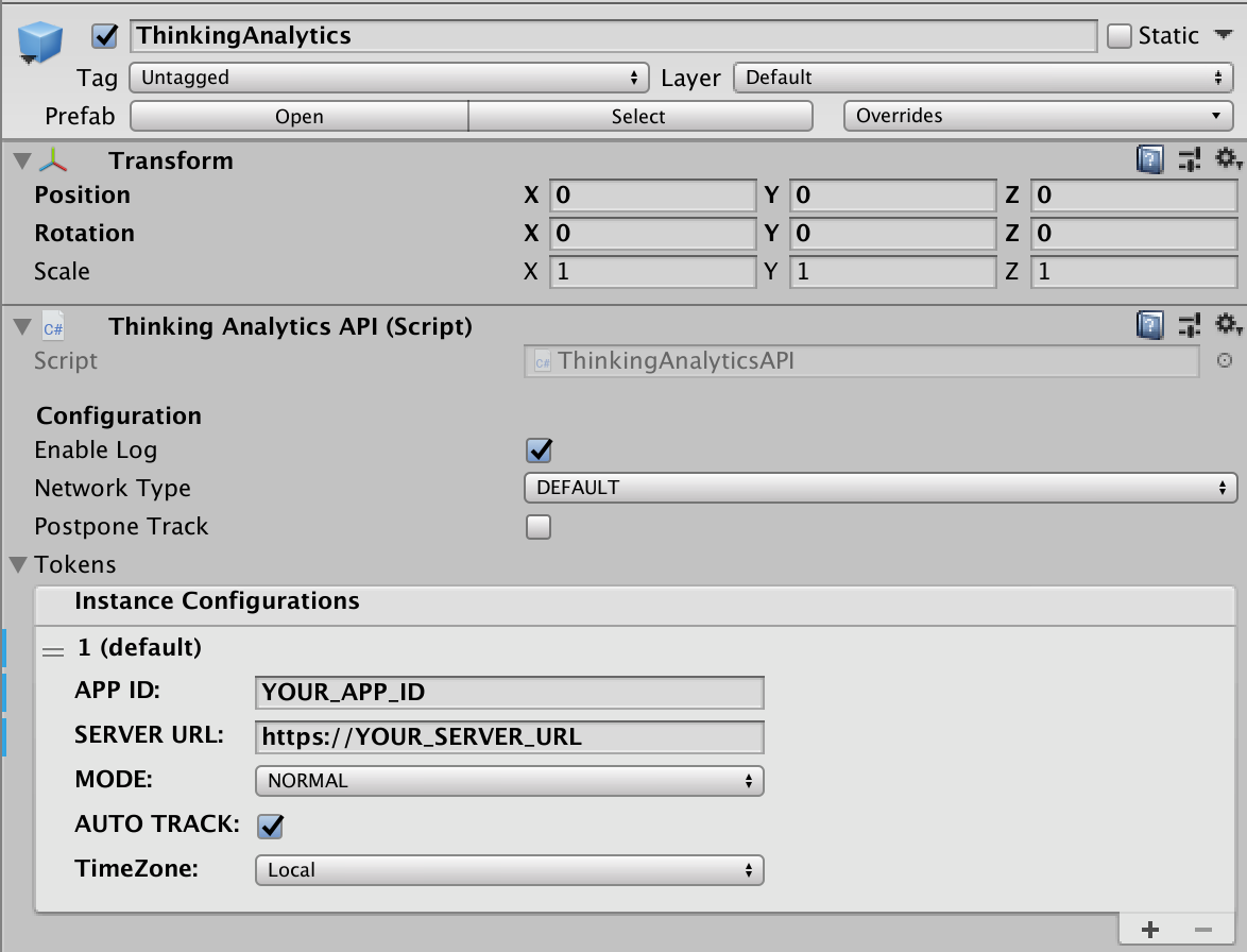 历史版本 Unity SDK 使用指南 · TA使用指南